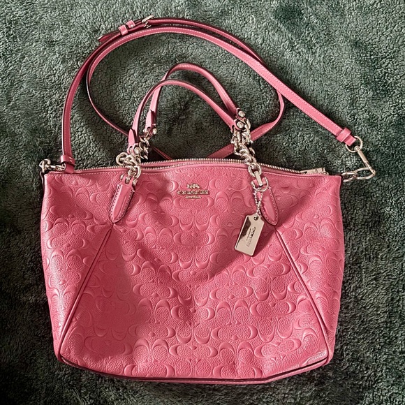 Coach | Bags | Authentic Coach Crossbodyshoulder Bag Pink | Poshmark